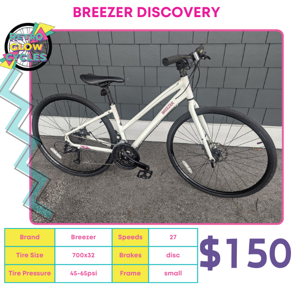 Breezer Discovery Hybrid Bike – Retro Glow Cycles